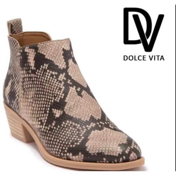 Dolce Vita | Shoes | Dolce Vita Western Westa Snake Leather Ankle ...